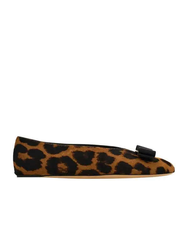 FERRAGAMO Vara Bow Ballet Flats - Multi-color