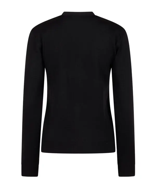 LEMAIRE Twisted V-neck Jumper - Black