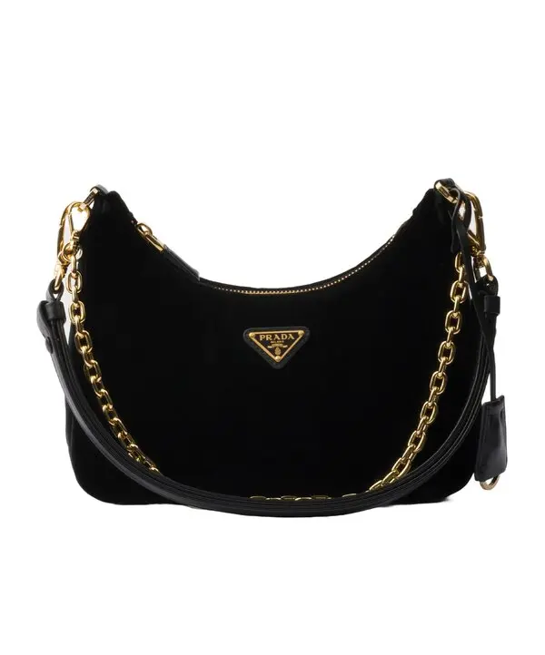 Prada Re-edition Velvet Shoulder Bag