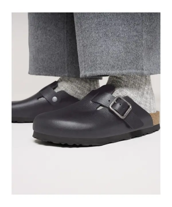 BIRKENSTOCK Buckled Clogs - Black