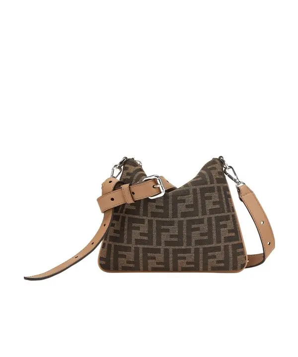Fendi Ff Monogram Mini Crossbody Bag - Brown