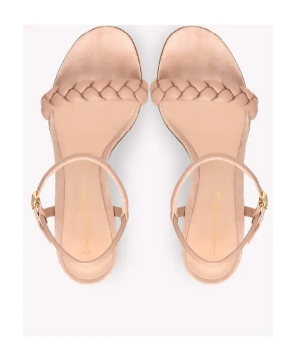 GIANVITO ROSSI Braided High Heel Sandals