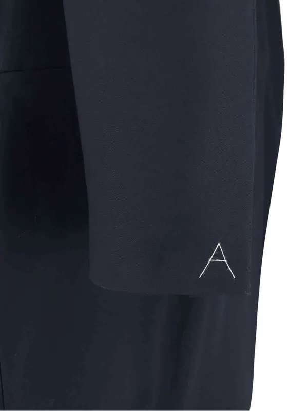 Alaïa Double-breasted Lapel Coat - Black