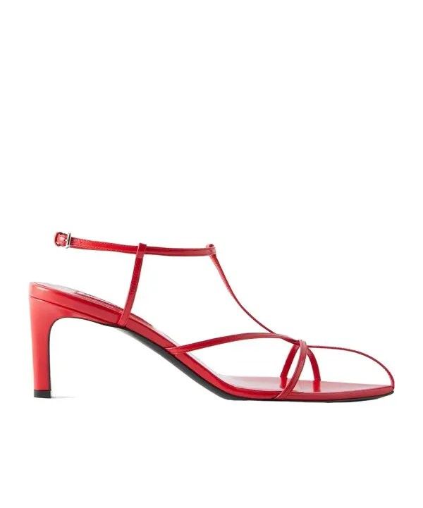 JIL SANDER Pointed-toe Heeled Sandals - Red