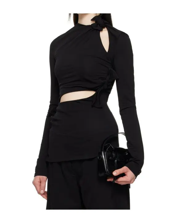 Acne Studios Long Sleeve Knot Detail Top