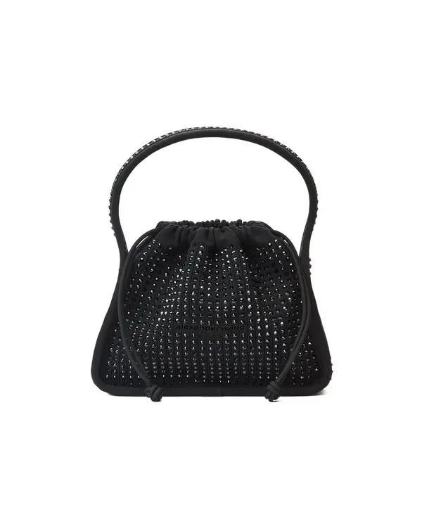 Alexander Wang Ryan Drawstring Small Shoulder Bag - Black