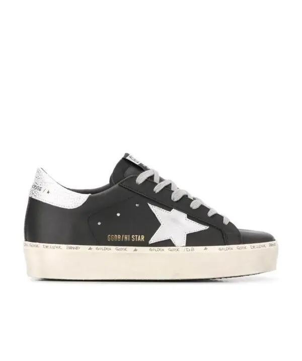 GOLDEN GOOSE Hi Star Sneakers - Black