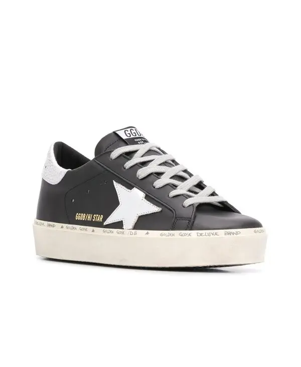 GOLDEN GOOSE Hi Star Sneakers - Black