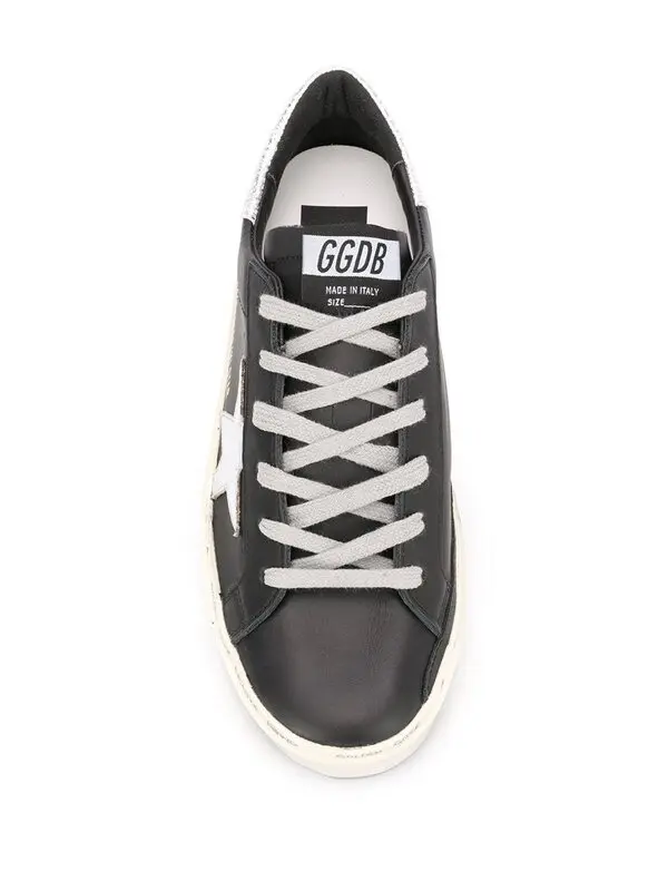 GOLDEN GOOSE Hi Star Sneakers - Black