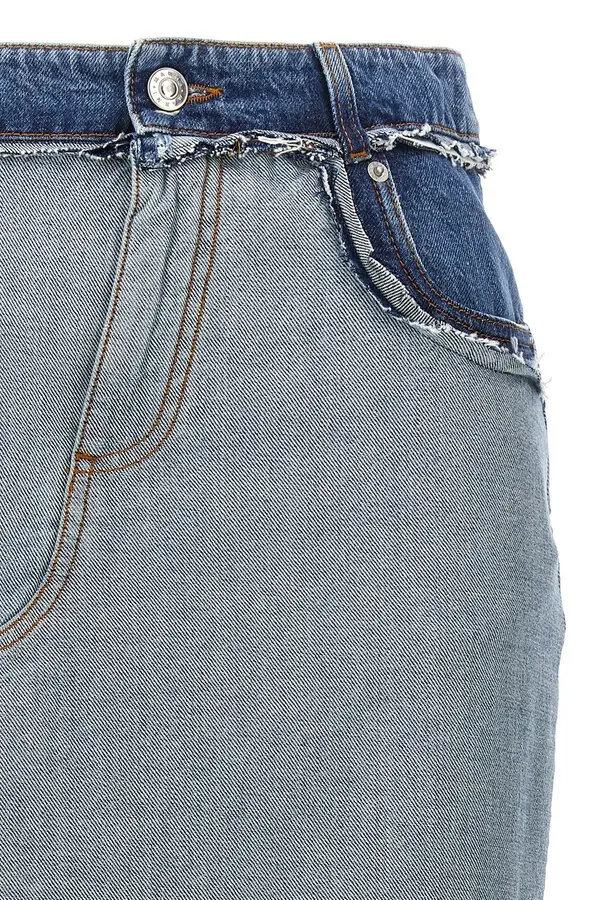 Marni Denim Midi Skirt - Gray