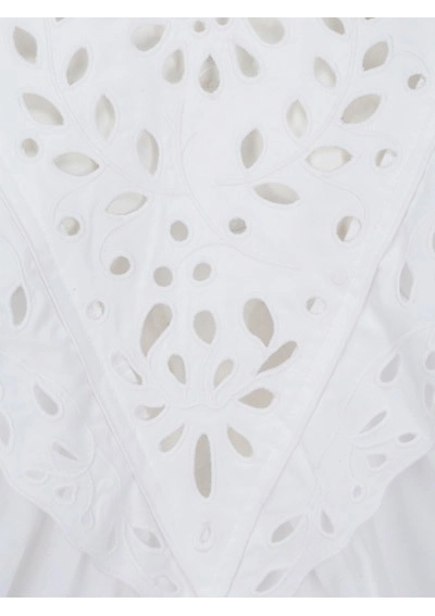 Chloé Broderie Anglaise High Neck Blouse