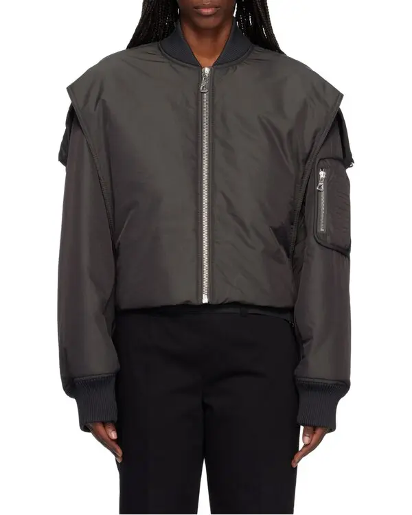 JEAN PAUL GAULTIER Cropped Bomber Jacket