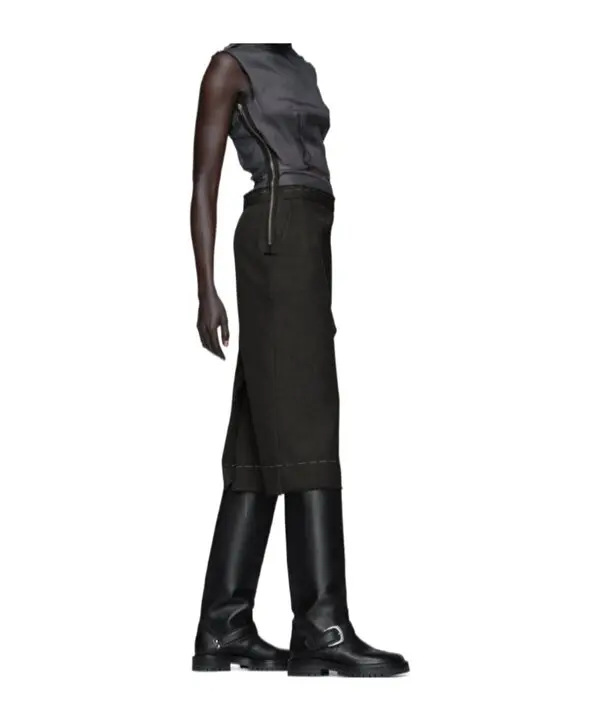 MAISON MARGIELA Sleeveless Midi Dress With Deconstructed Bodice
