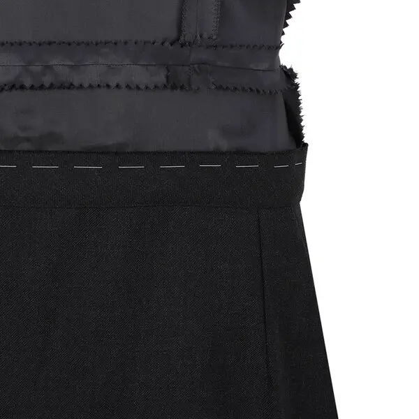 MAISON MARGIELA Sleeveless Midi Dress With Deconstructed Bodice