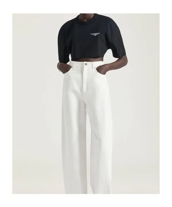 Givenchy Logo Printed Cropped T-shirt