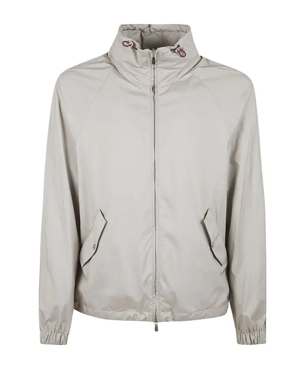 Brunello Cucinelli Zip-up Hooded Jacket - White