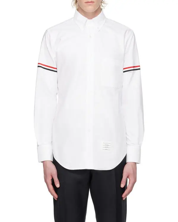 Thom Browne Stripe Detailed Long-sleeved Shirt