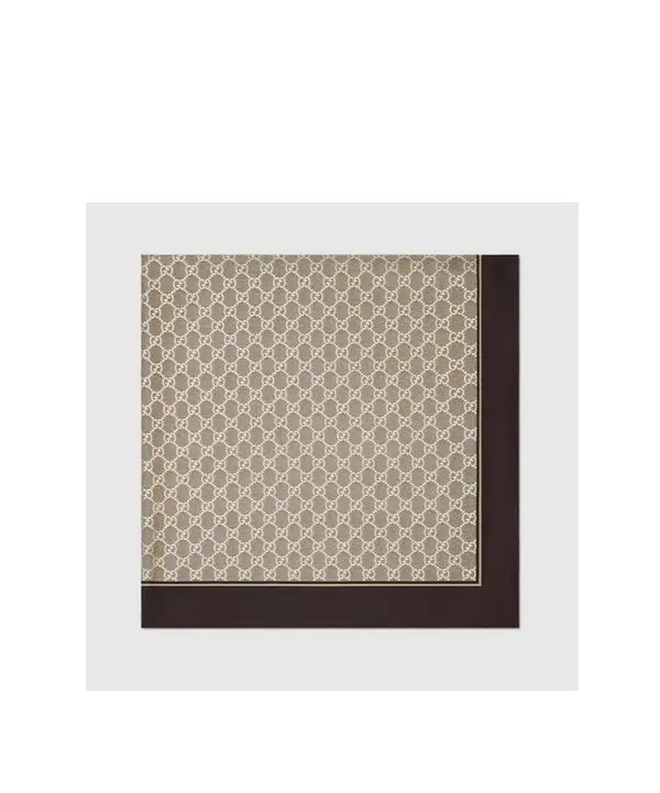 Gucci Gg Carré Scarf - Camel