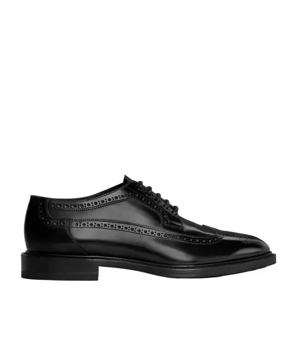 Celine Donavan Derby Brogues In Polished Bull