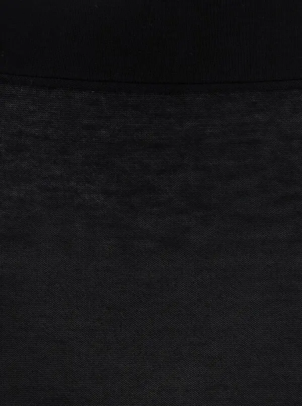 TOTEME Ribbed Hem Long Skirt - Black
