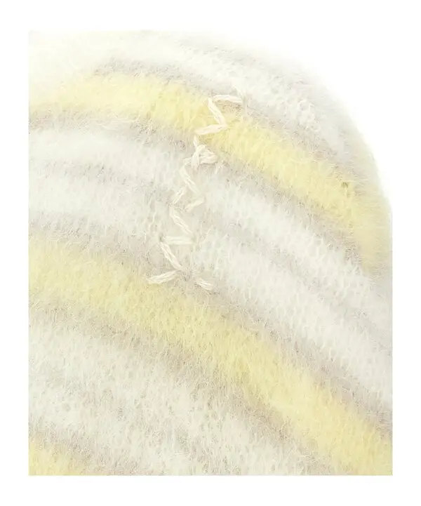 Marni Fuzzy Wuzzy Striped Crew Neck Sweater - Multicolor