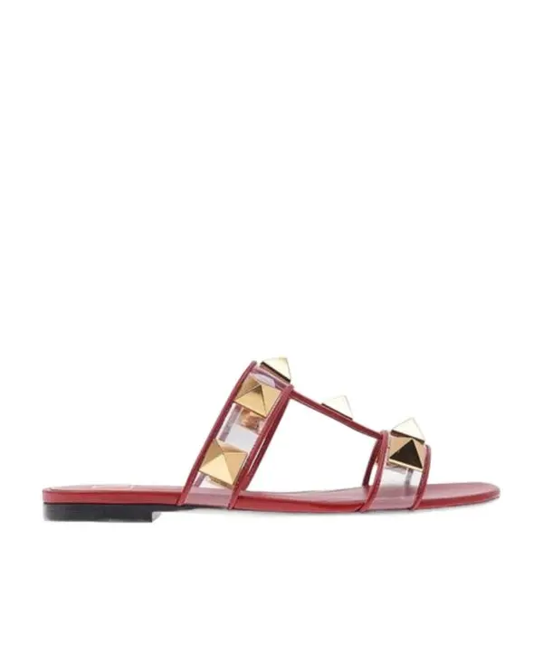 Valentino Garavani Studded Flat Sandals - Multicolor
