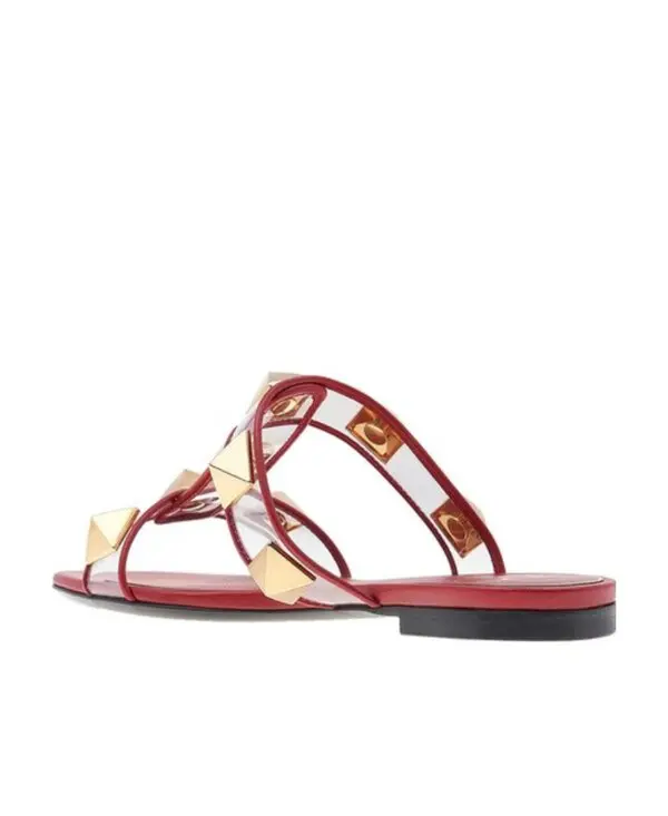 Valentino Garavani Studded Flat Sandals - Multicolor