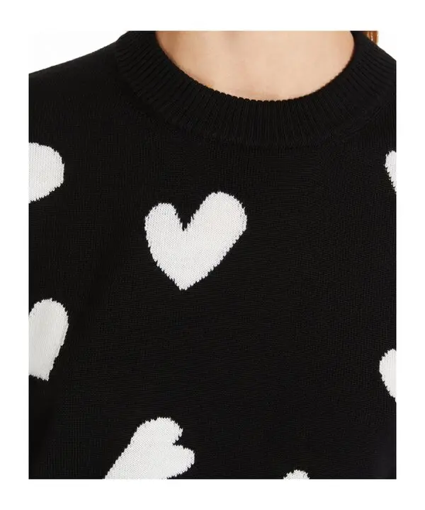 Max Mara Heart Pattern Wool Sweater
