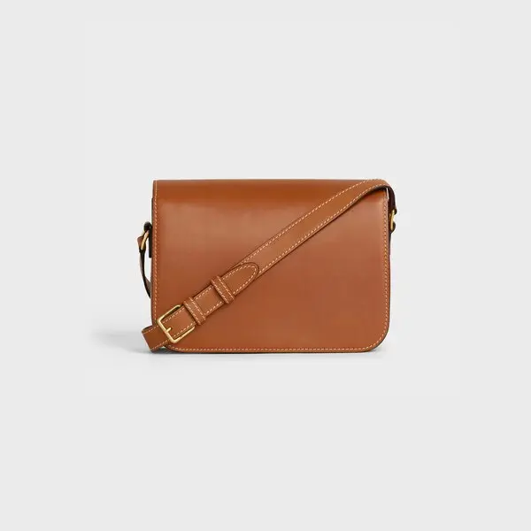 Celine Classique Triomphe Bag In Natural Calfskin - Tan