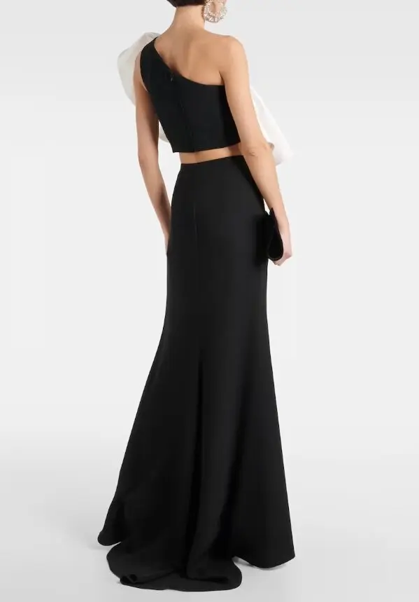 Carolina Herrera One-shoulder Ruffled Silk Top
