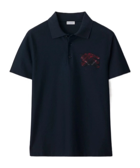 Burberry Ekd Check Cotton Polo Shirt