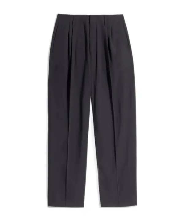 LEMAIRE Soft Tailored Pleated Trousers - Onyx