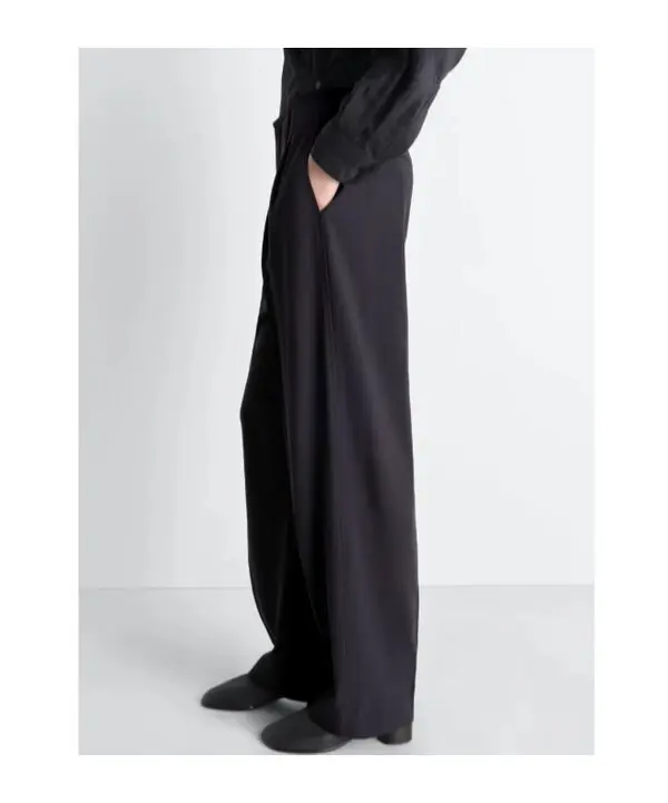 LEMAIRE Soft Tailored Pleated Trousers - Onyx