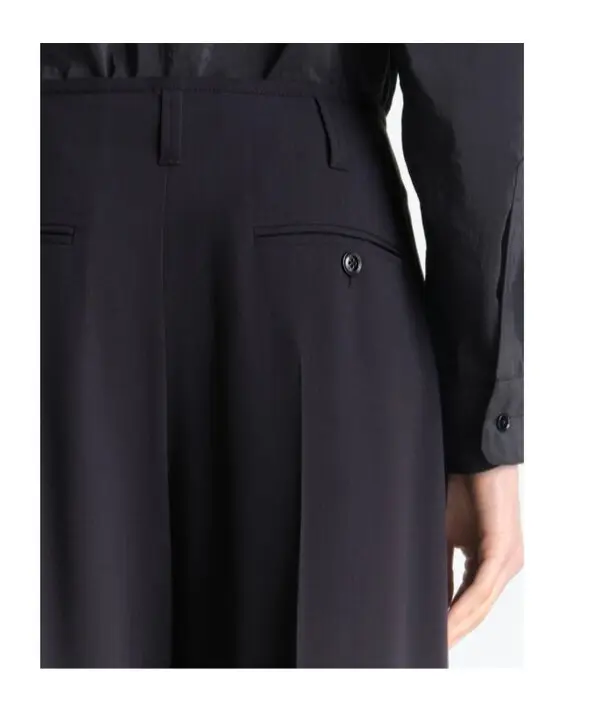 LEMAIRE Soft Tailored Pleated Trousers - Onyx