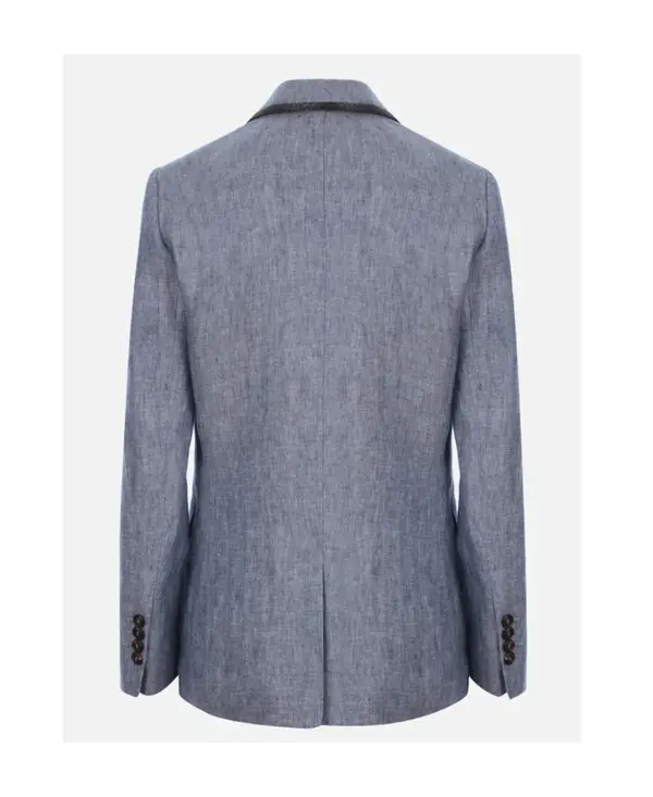 Brunello Cucinelli Single-breasted Tailored Blazer - Gray