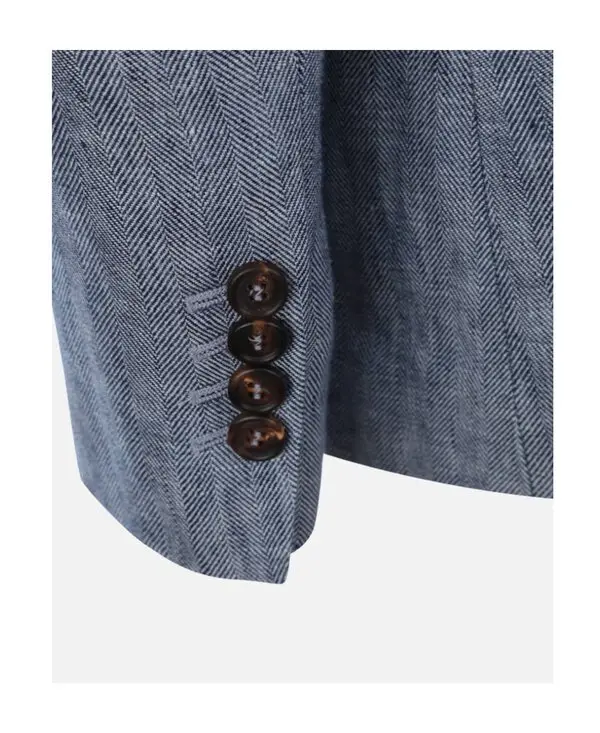 Brunello Cucinelli Single-breasted Tailored Blazer - Gray