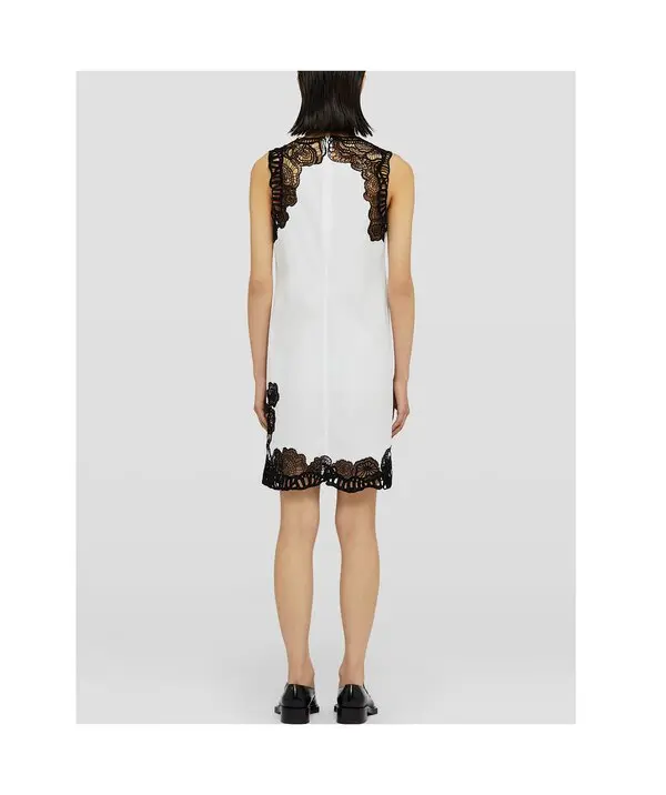 JIL SANDER Sleeveless Lace Embroidered Dress