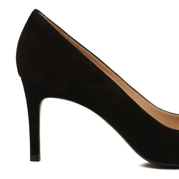 STUART WEITZMAN 75mm Suede Pumps With Pointed Toe And Stiletto Heel - Black