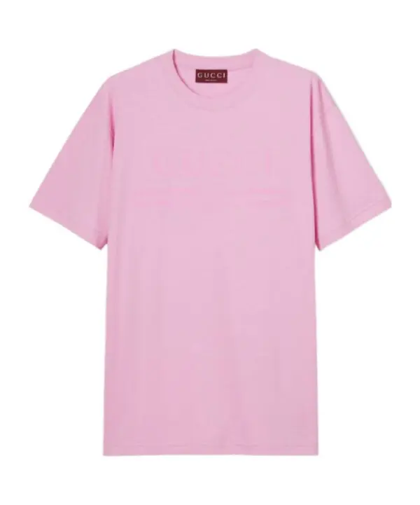 Gucci Printed Jersey T-shirt - Pink