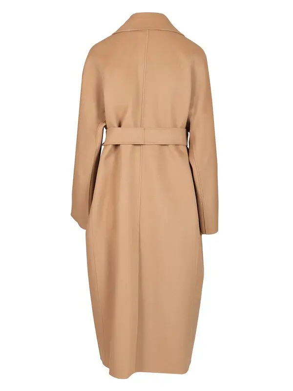 Max Mara Long Double-breasted Belted Coat
