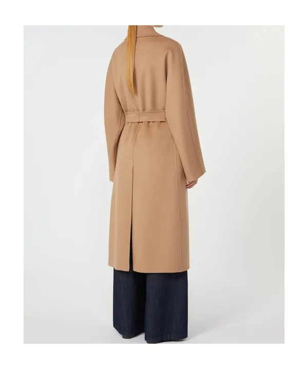 Max Mara Long Double-breasted Belted Coat