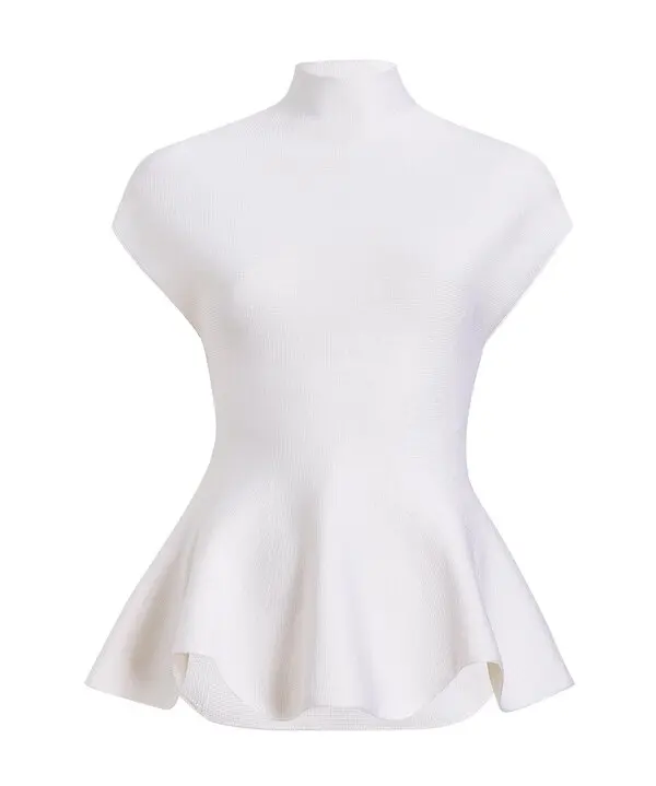 Khaite Andra Knitted Top - White