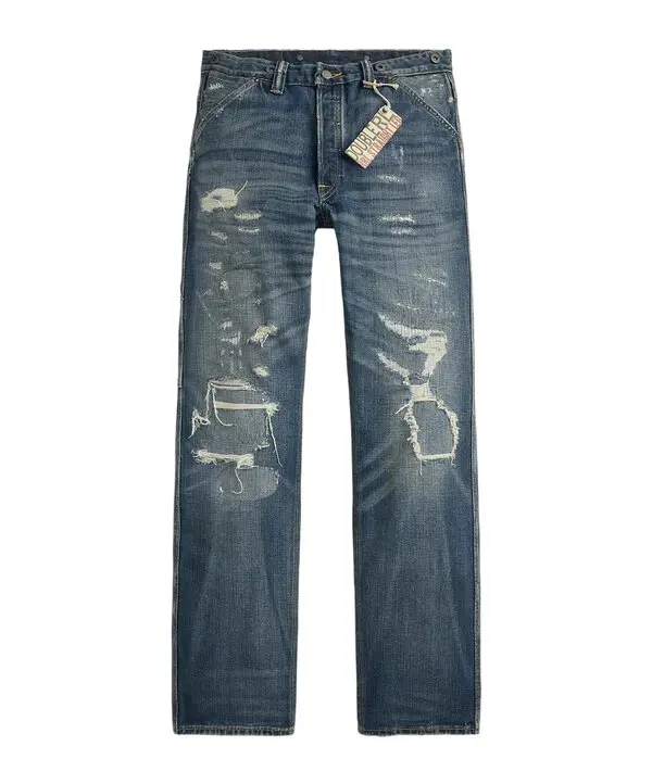 Ralph Lauren Distressed Straight-leg Jeans