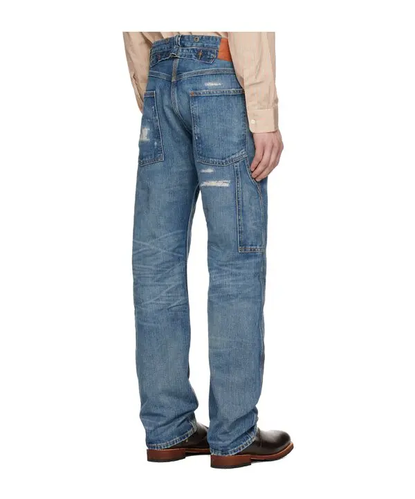 Ralph Lauren Distressed Straight-leg Jeans