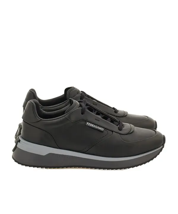 FERRAGAMO Low Top Sneakers - Black