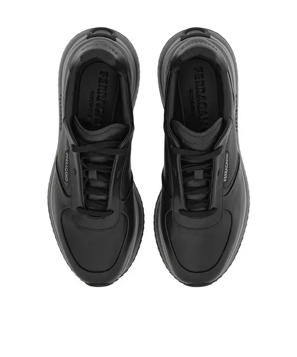 FERRAGAMO Low Top Sneakers - Black