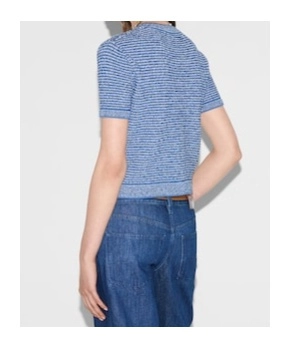 Gucci Fine Crewneck Top With Stripe Details