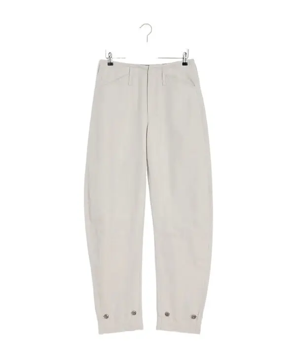 LEMAIRE Tapered Pants With Curved Legs - Frankincense