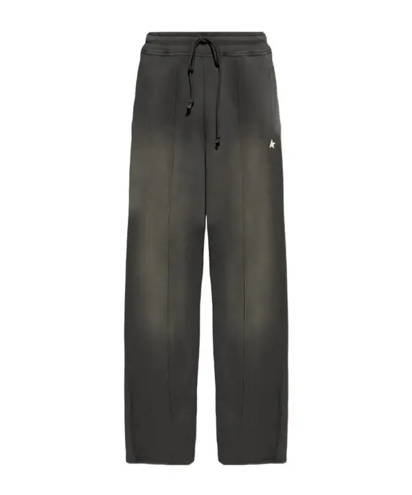 GOLDEN GOOSE Wide-leg Sweatpants With Drawstring - Grey