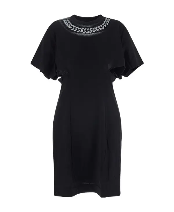 Givenchy Chain Print Crewneck Mini Dress